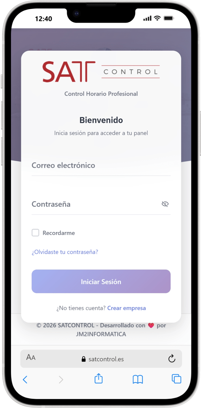 Control Horario SATCONTROL Software Profesional - SatControl